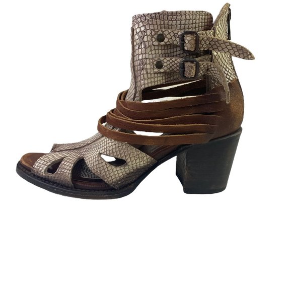 freebird | Shoes | Freebird By Steven Nest Heeled Sandals Peep Toe ...